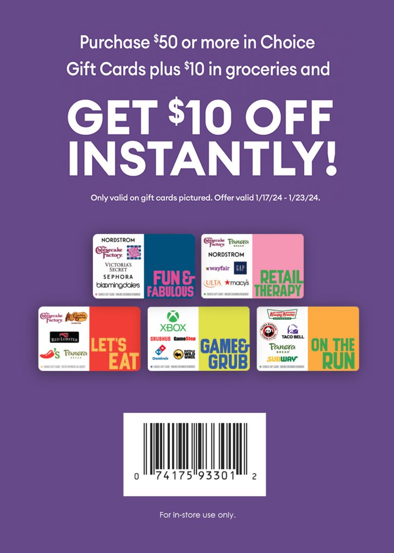 Gift Card Promotion - Stater Bros. Markets
